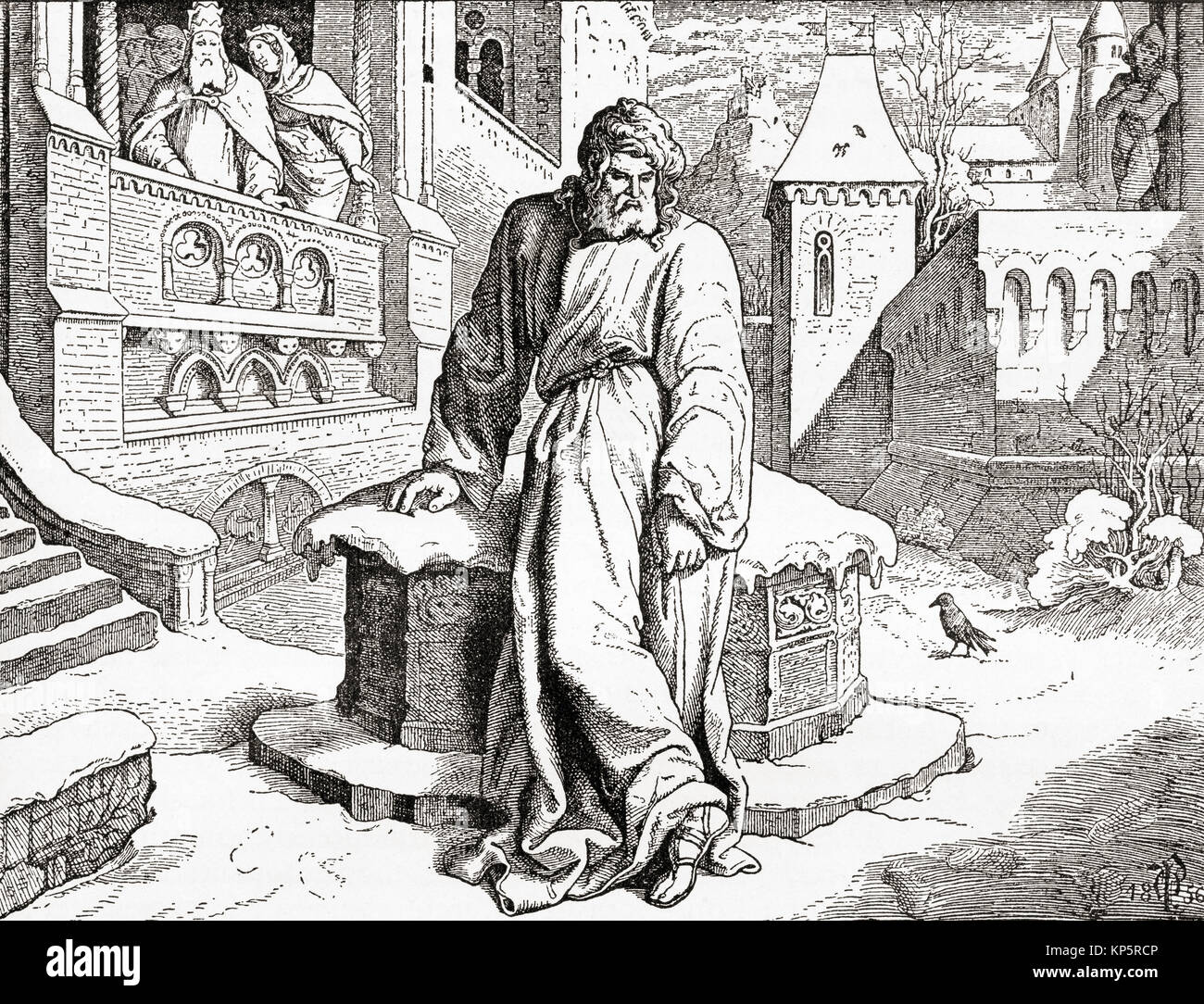 Le roi Henri IV à Canossa en 1077 où il s'est rendu dans le but d ...