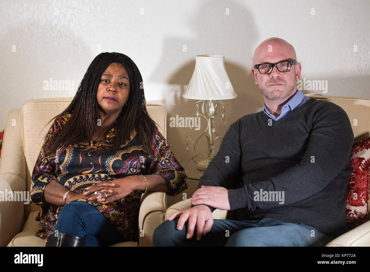 John Mendy (à gauche), dont le cousin Marie Mendy et Mary's daughter ...