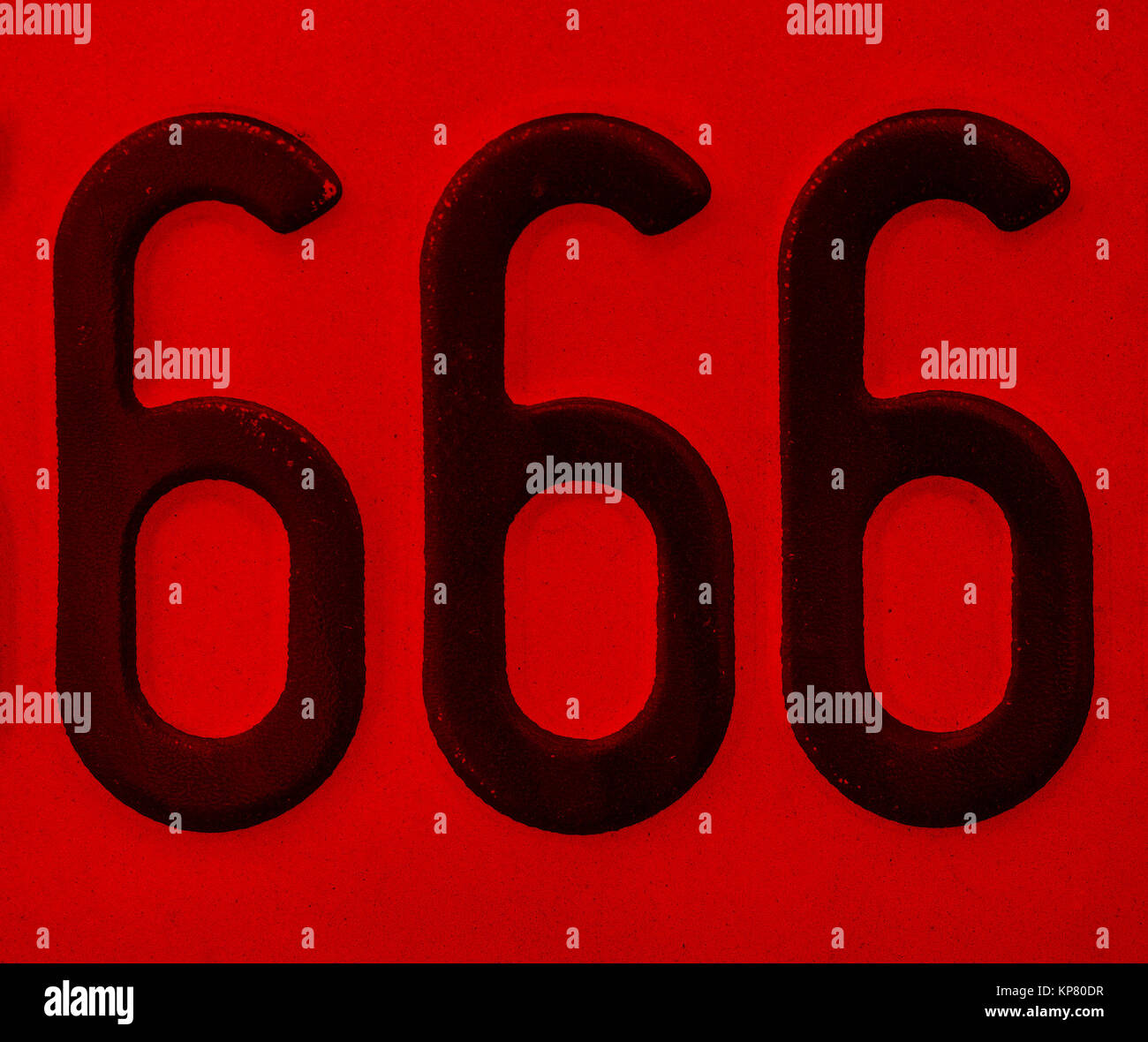 Le nombre de la bête est 666 Banque de photographies et d’images à ...