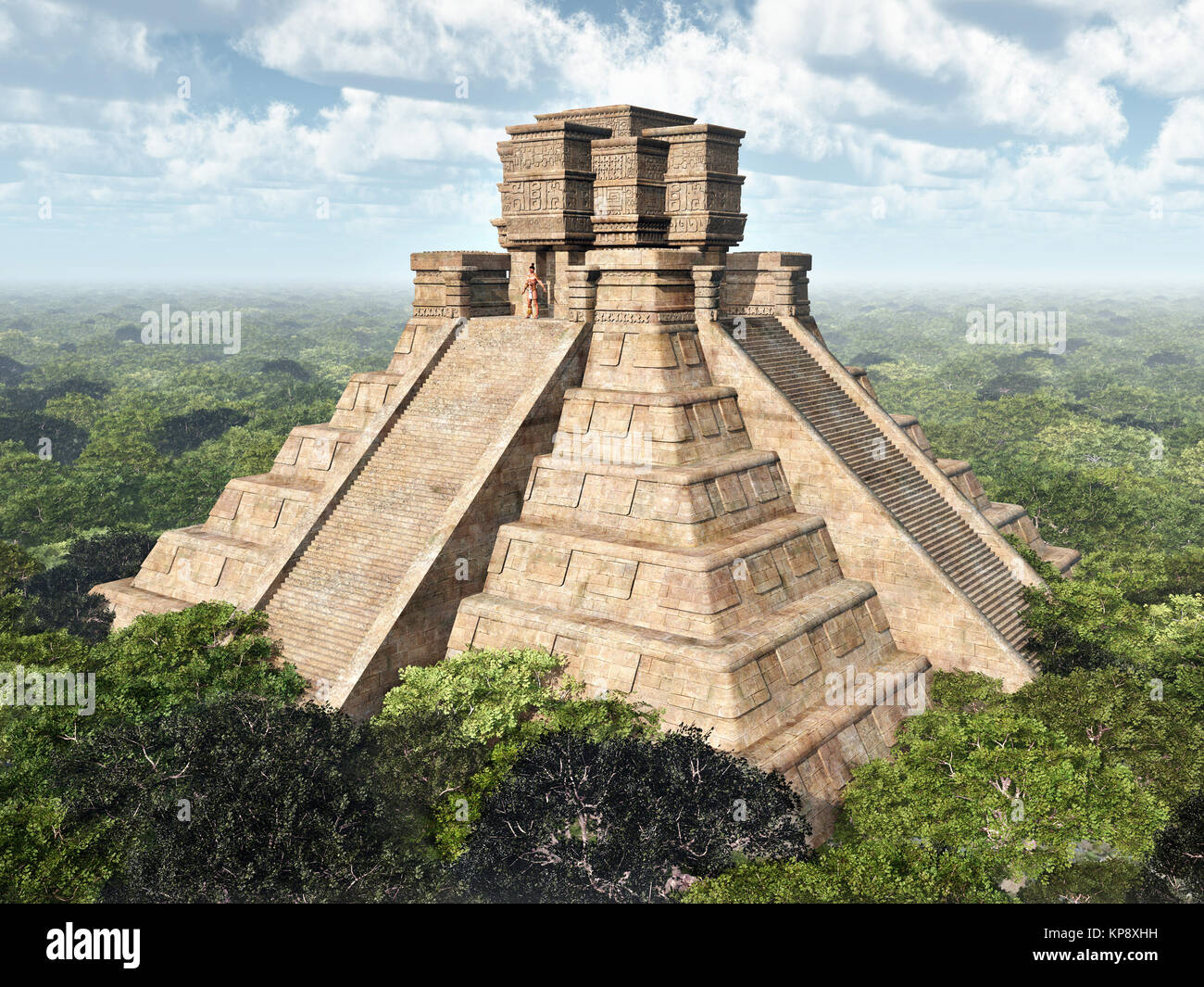 Mayas temple Banque de photographies et d’images à haute résolution - Alamy
