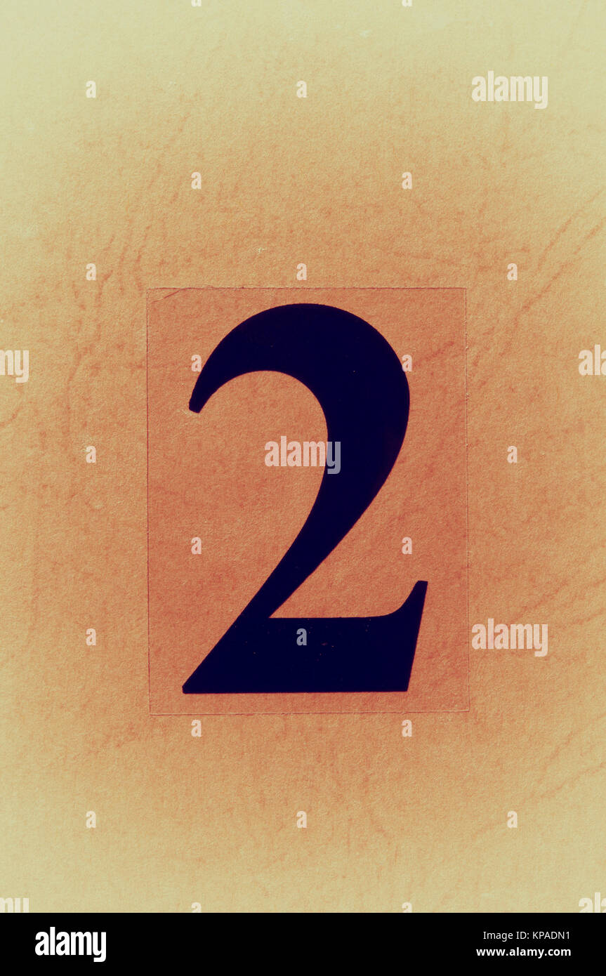 Chiffre deux Banque de photographies et d’images à haute résolution - Alamy
