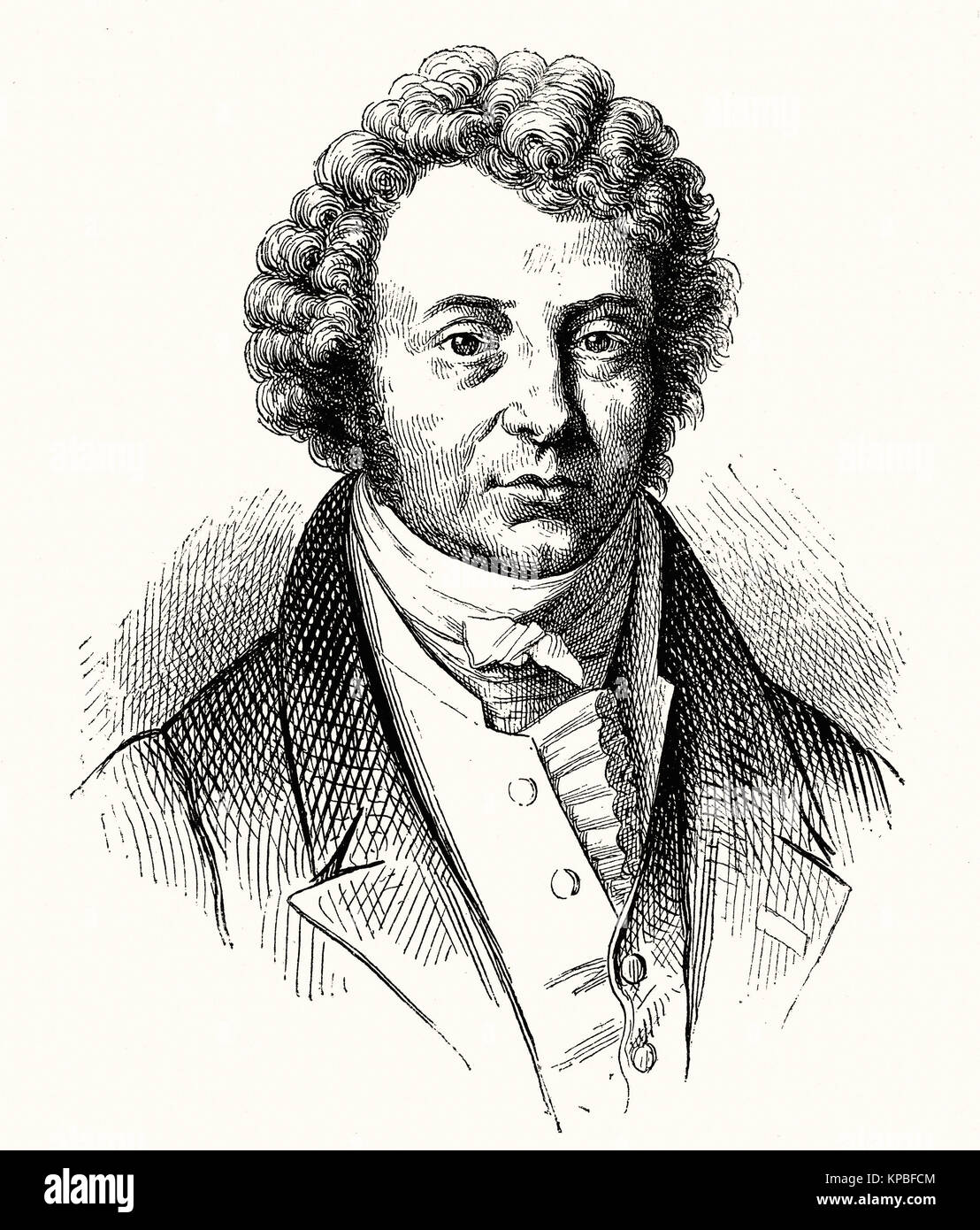 Andre-Marie Ampere - mathématicien et physicien français Photo Stock ...