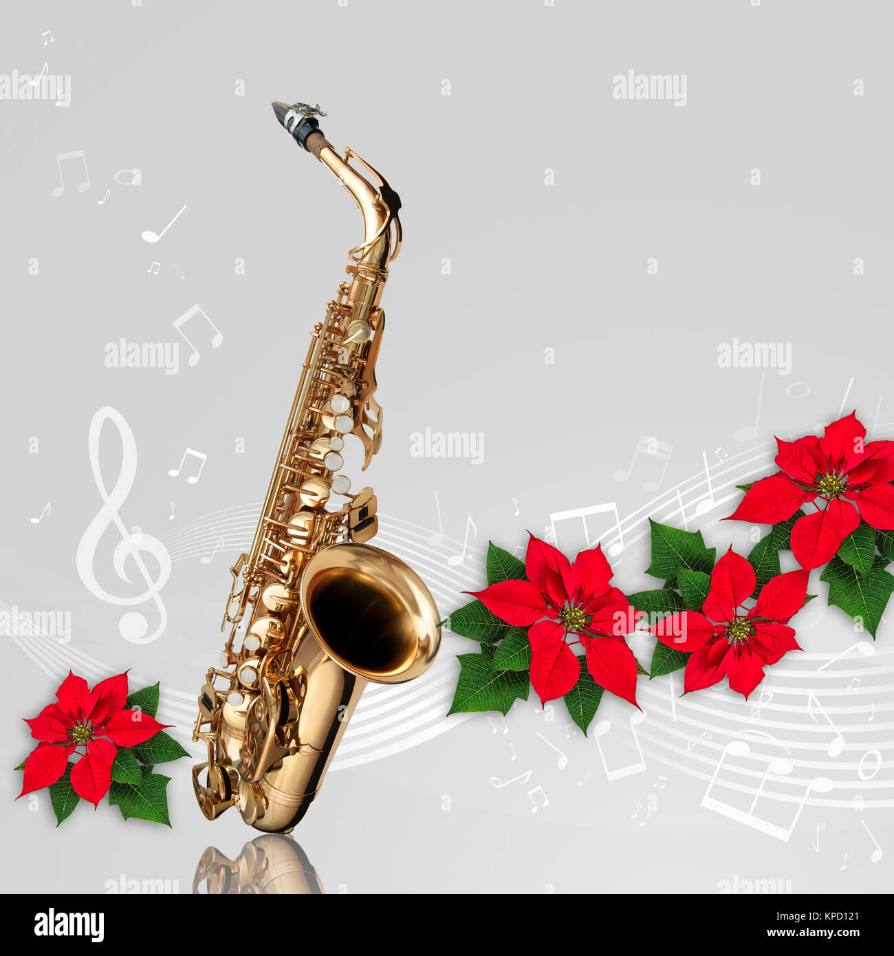 Music notes on saxophone Banque de photographies et d’images à haute ...