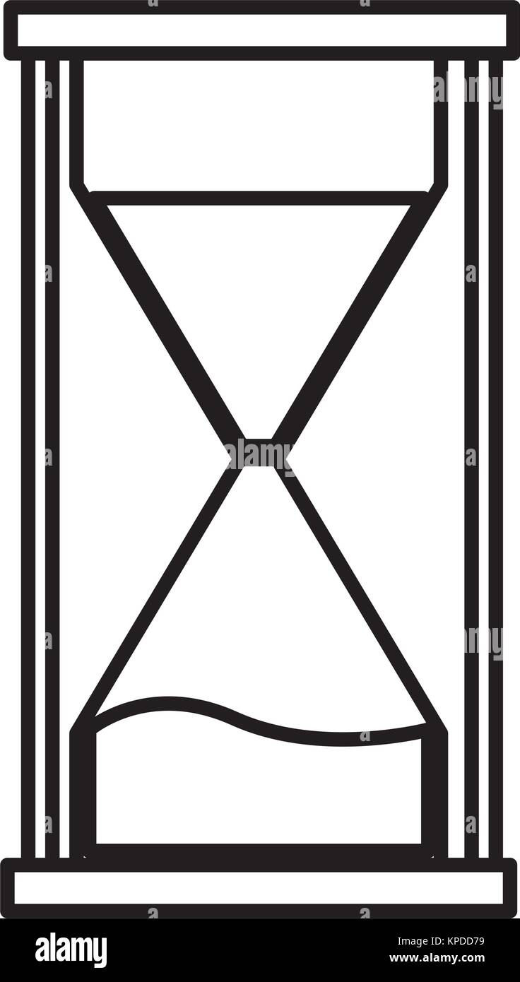 Symbole du temps Hourglass Image Vectorielle Stock - Alamy