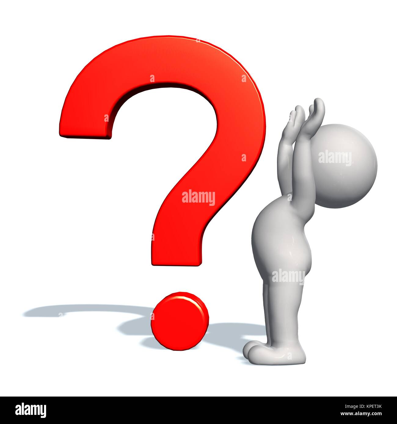 Point d'interrogation rouge et homme 3D Photo Stock - Alamy Point d'interrogation rouge et homme 3D Photo Stock - Alamy