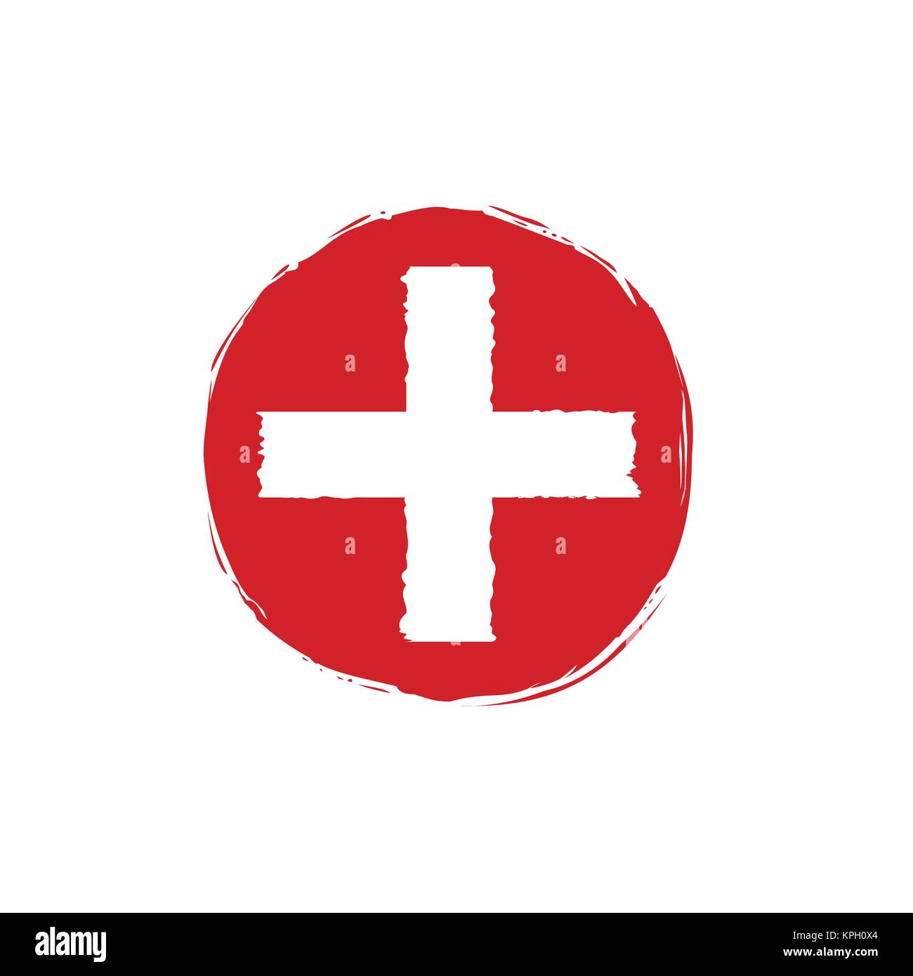 Croix rouge logo Banque d'images vectorielles - Alamy