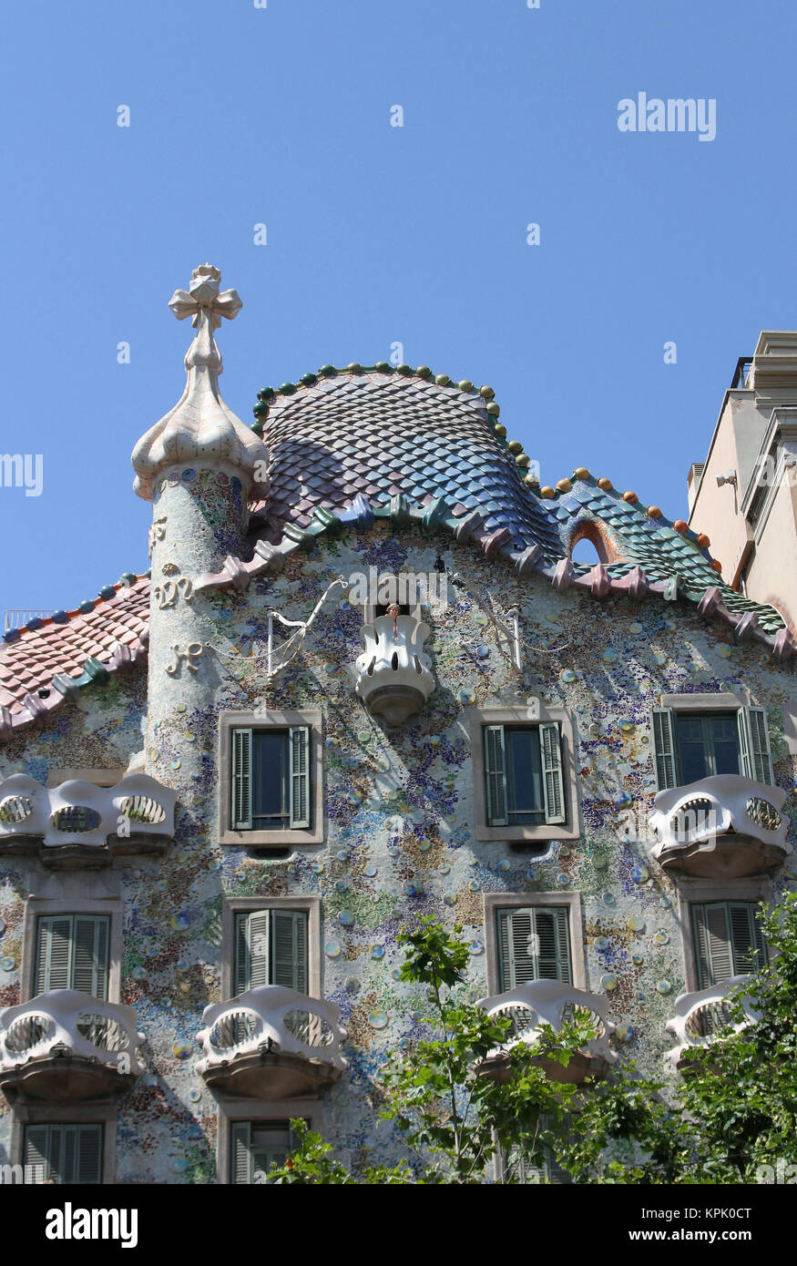 La Casa Batlló, Casa dels ossos (Maison des os), Barcelone, Espagne ...