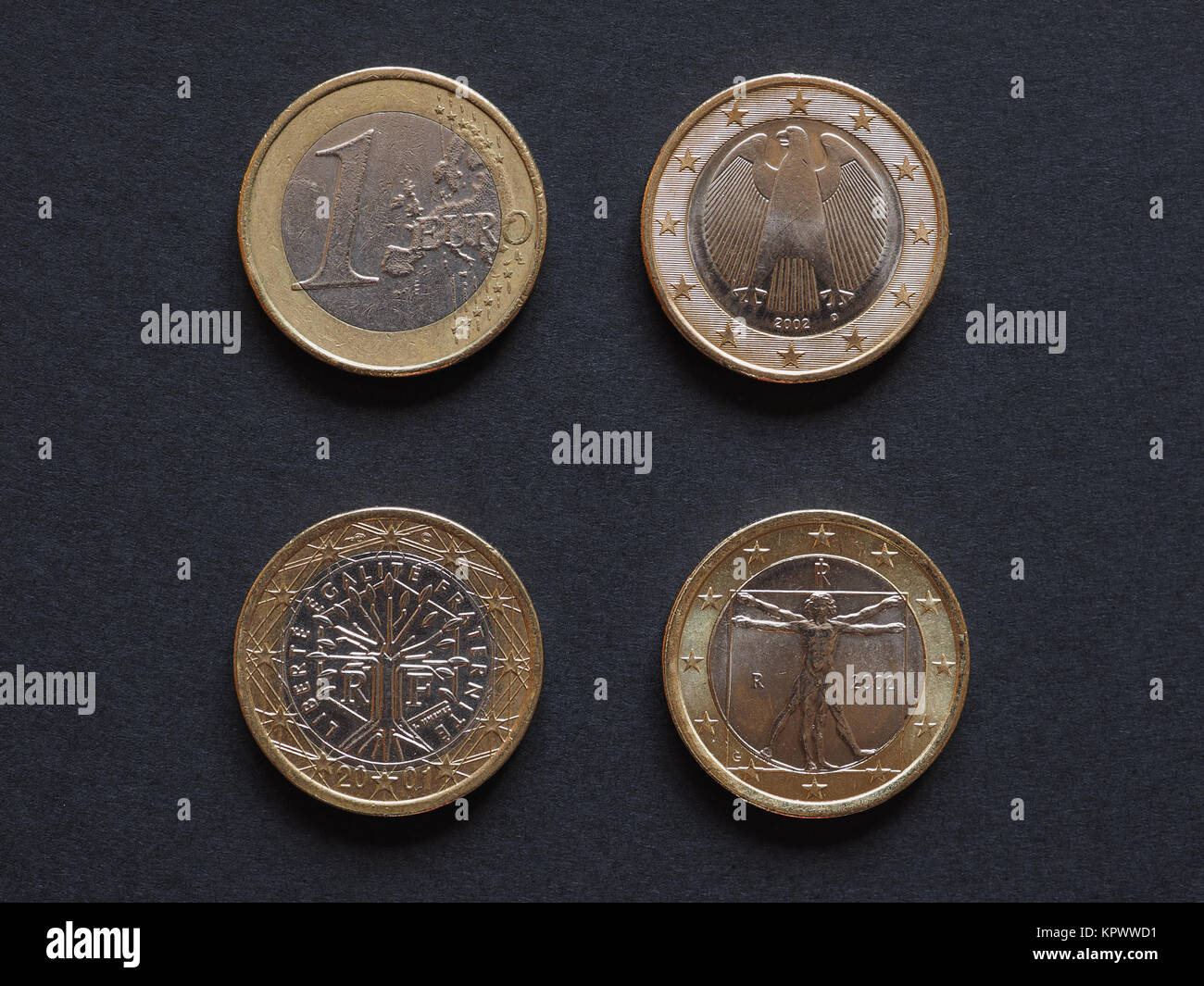 Euro Coins Different Countries Banque d'image et photos - Alamy