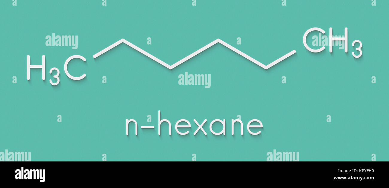 Hexane alkane molecule Banque de photographies et d’images à haute ...