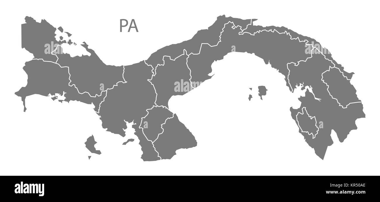 Mapa de las provincias de panama Banque de photographies et d’images à ...