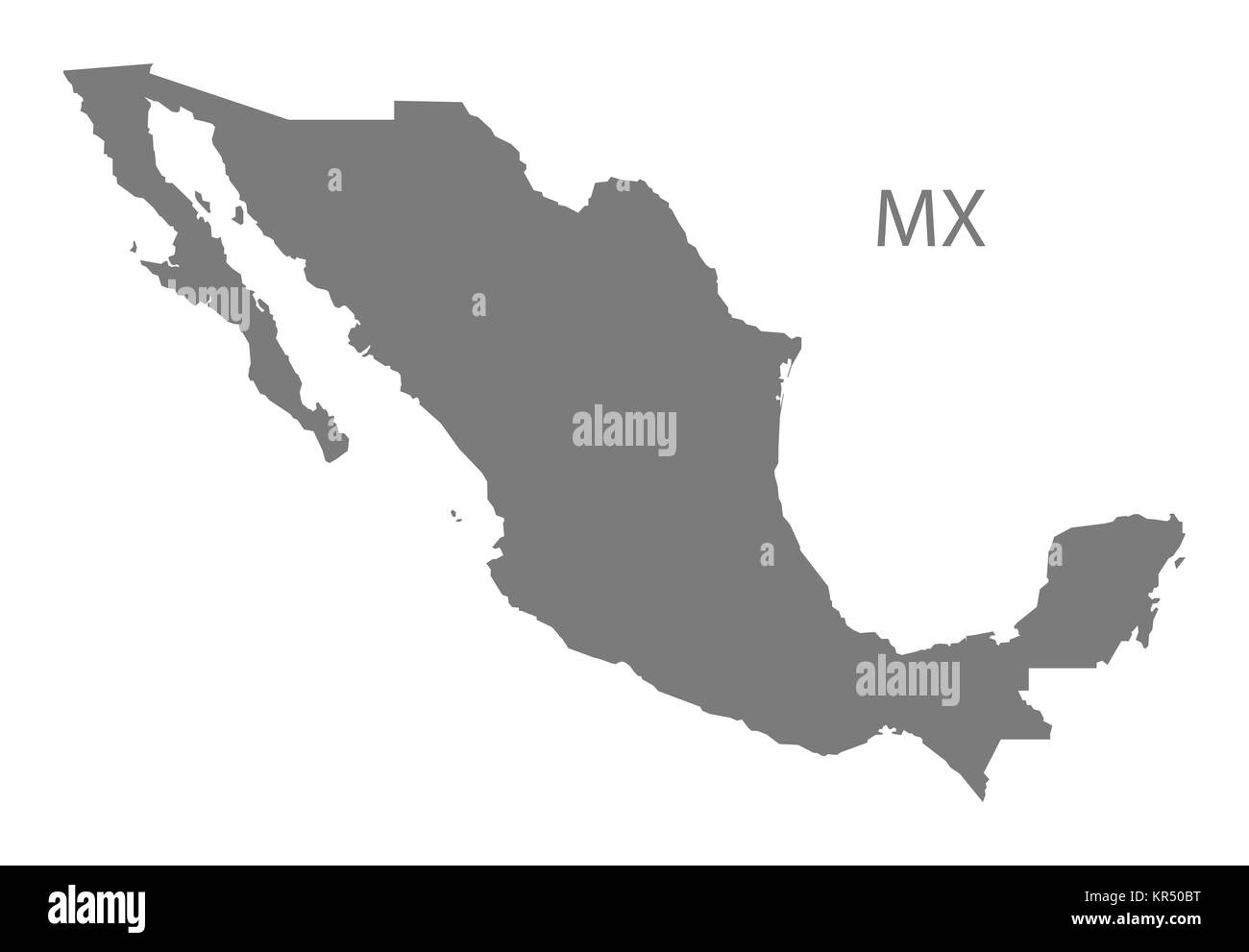 Mexico map illustration Banque de photographies et d’images à haute ...