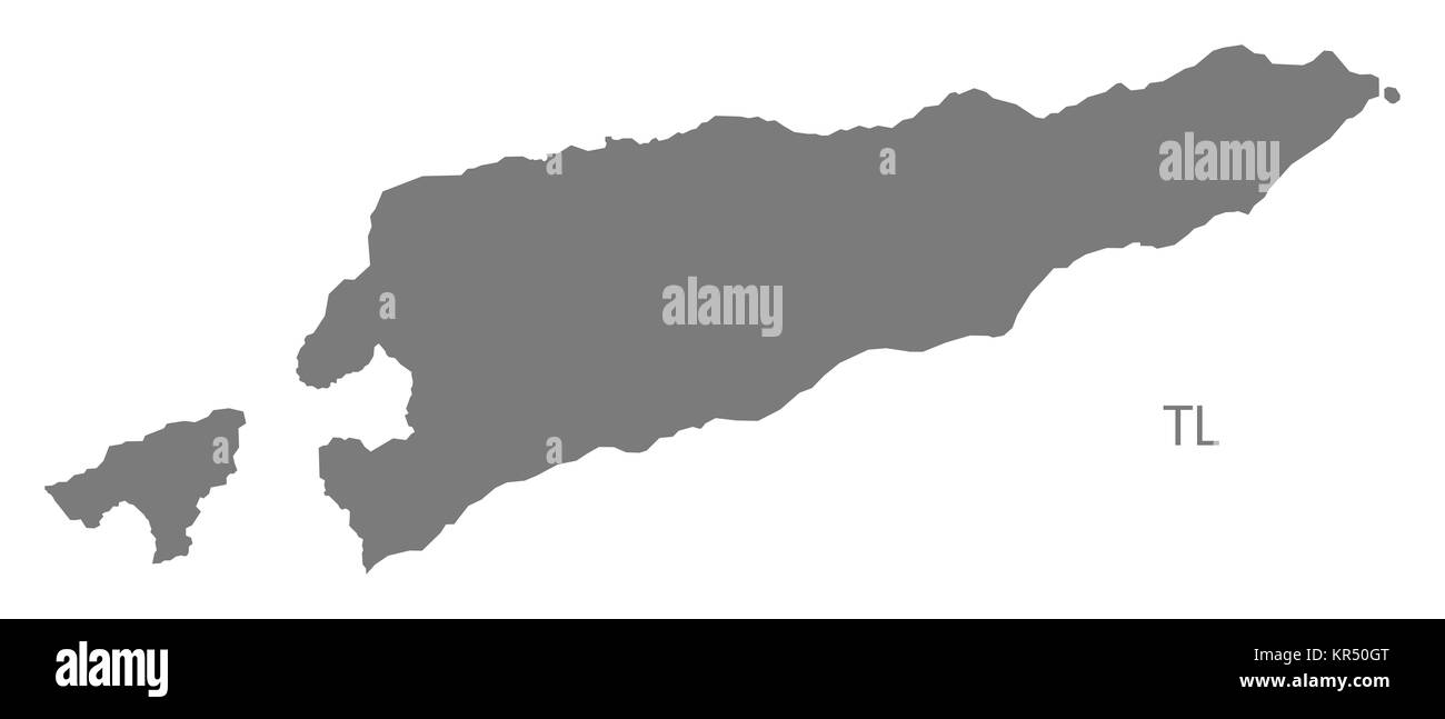 Carte du timor oriental Banque d'images noir et blanc - Alamy