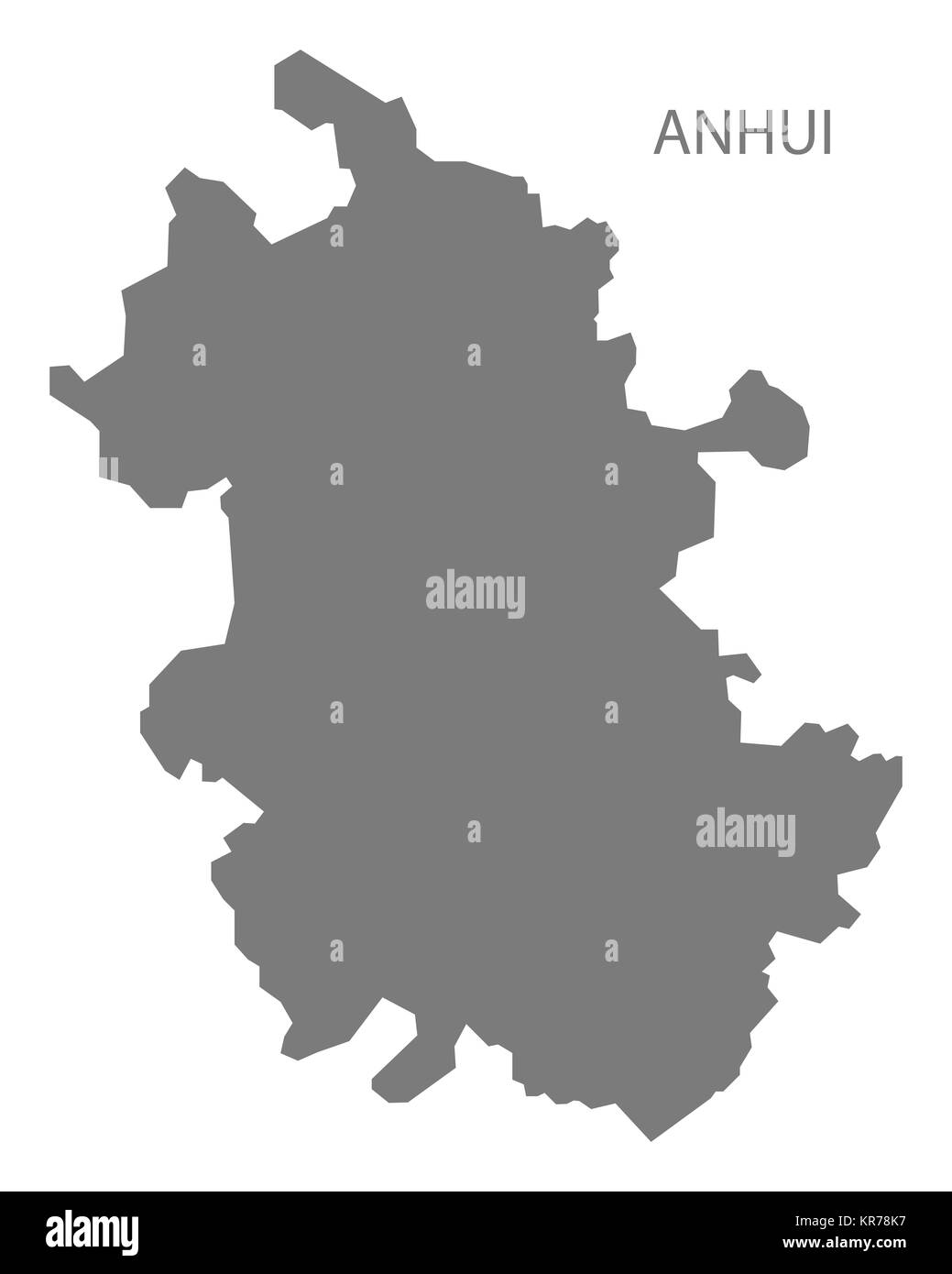 Anhui map Banque de photographies et d’images à haute résolution - Alamy