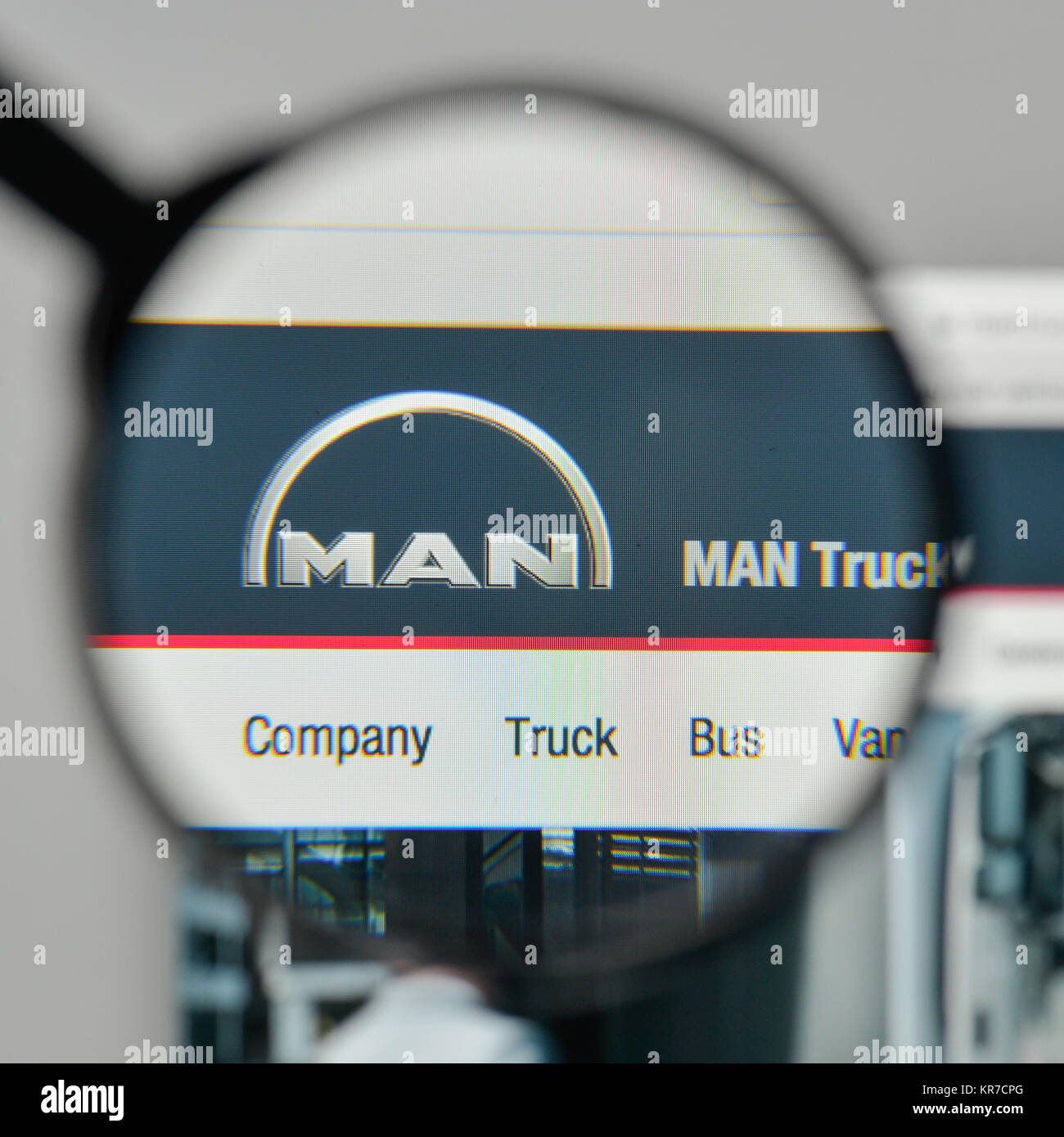 Man truck and bus Banque de photographies et d’images à haute ...