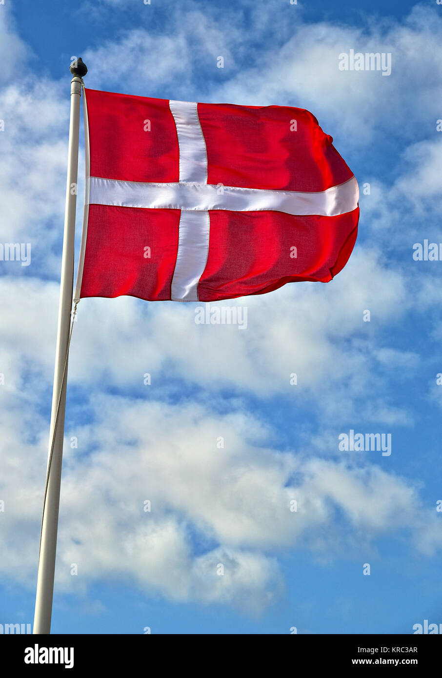 Drapeau blanc avec croix Banque de photographies et d’images à haute ...
