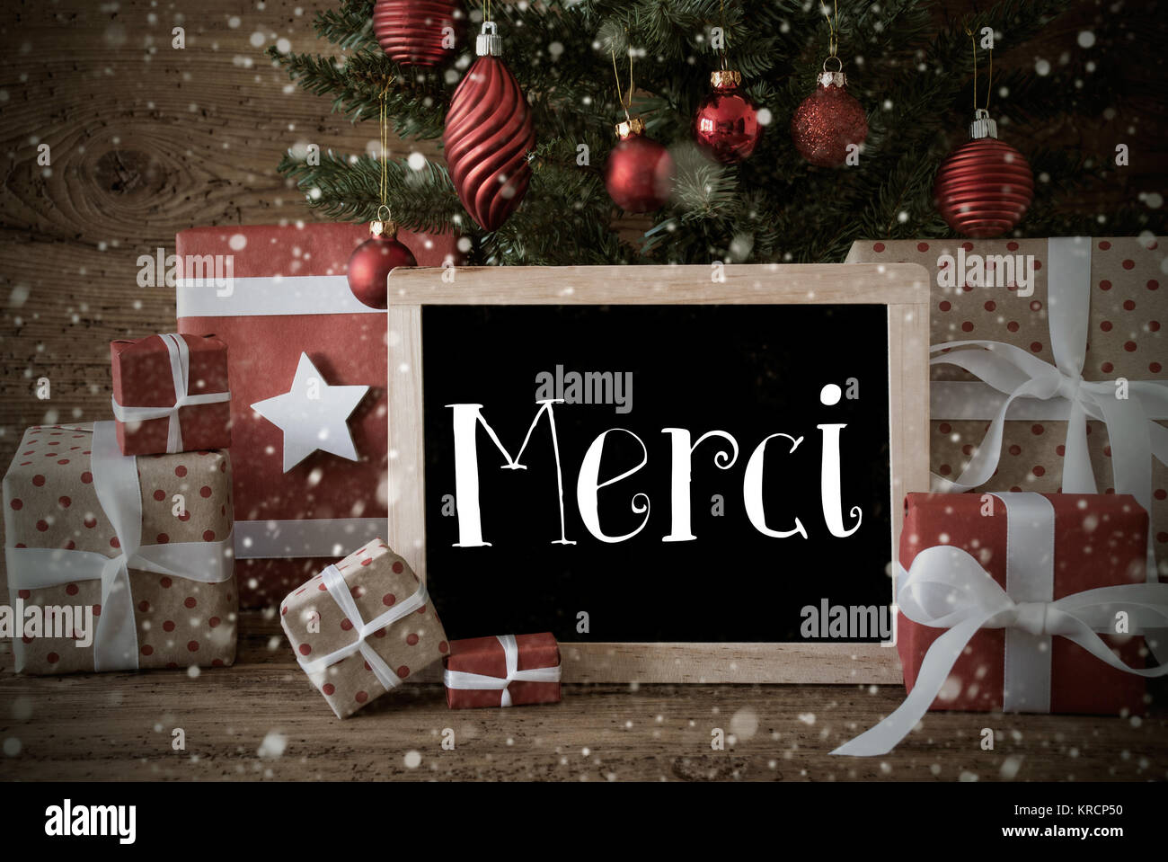 Carte de remerciement en français Banque de photographies et d’images à ...