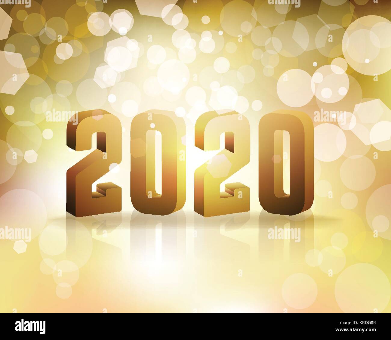 L'année 2020 Nouvel An concept illustration. 10 EPS vectoriel ...