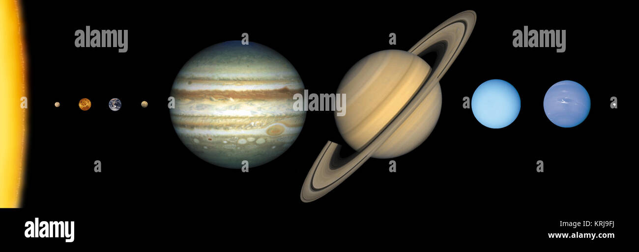 Solar System Scale Banque d'image et photos - Alamy