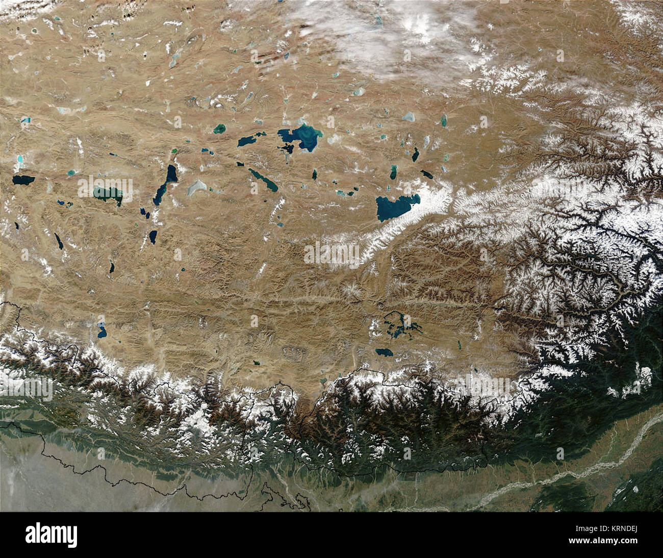 Tibet-PHOTO-satellite--NASA-spectromètre imageur à résolution moyenne ...
