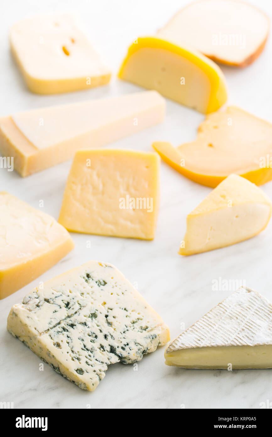 Différents types de fromages Photo Stock - Alamy