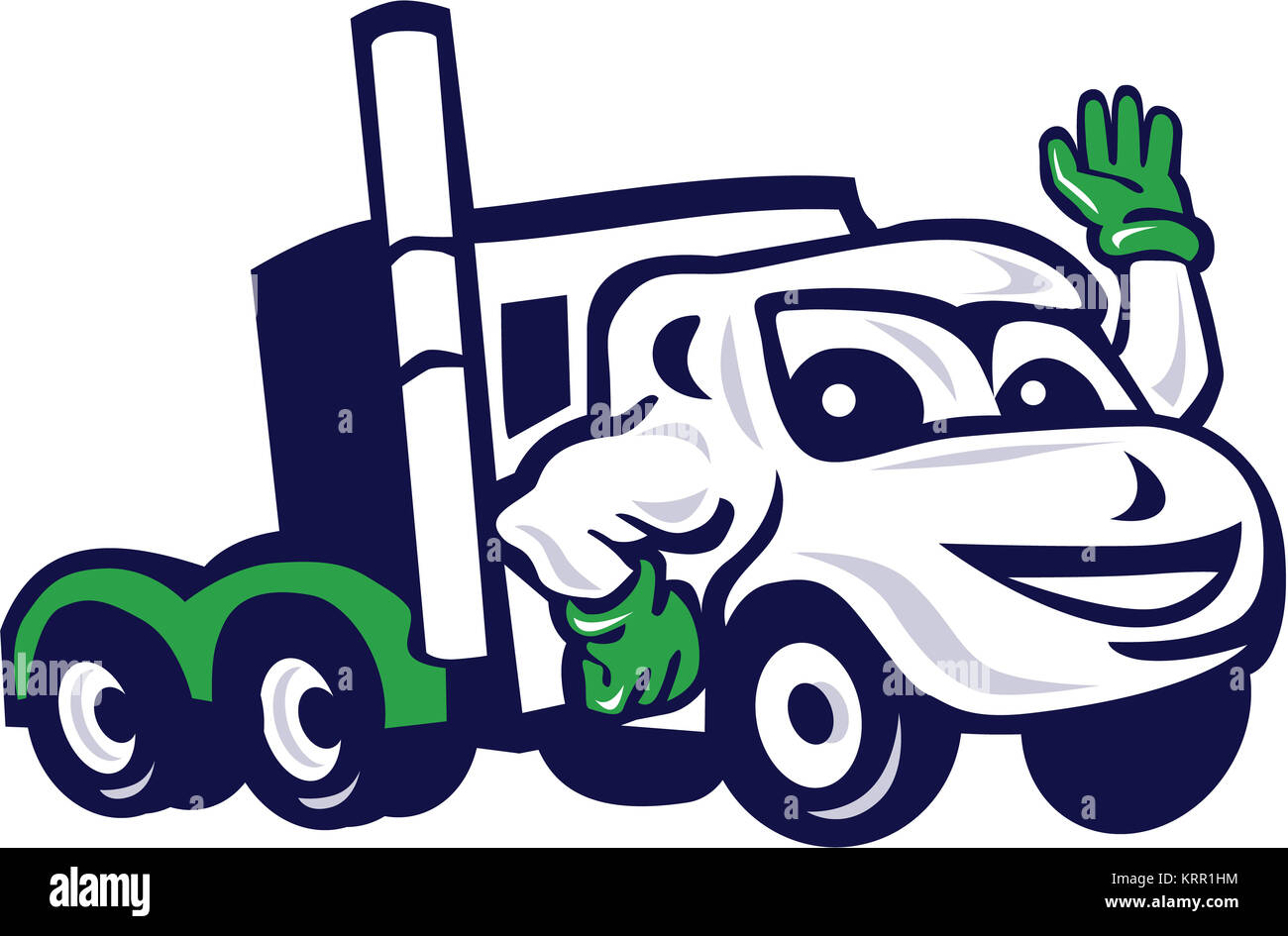 Cartoon semi truck Banque de photographies et d’images à haute ...