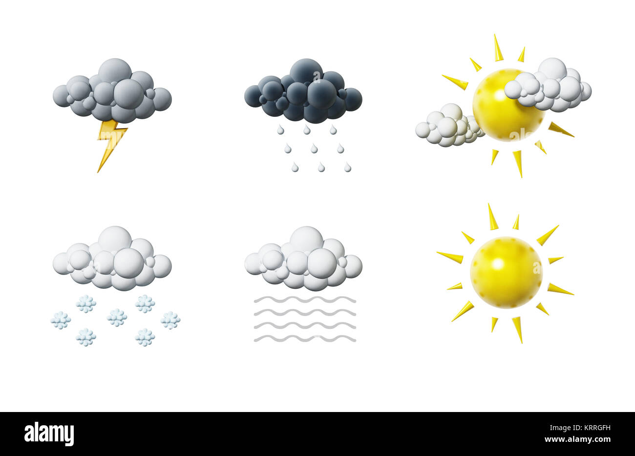 Symboles météo Banque de photographies et d’images à haute résolution ...