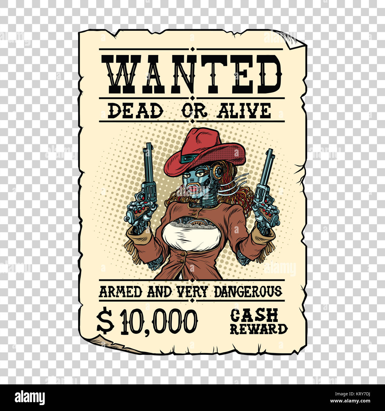 Robot cowboy west wild world Banque de photographies et d’images à ...