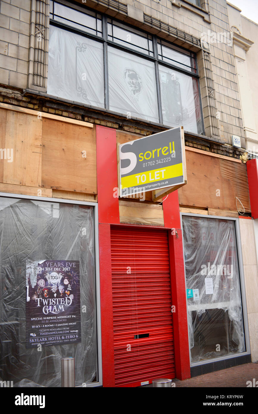 KFC a fermé à High Street, Southend on Sea, Essex en raison de l ...
