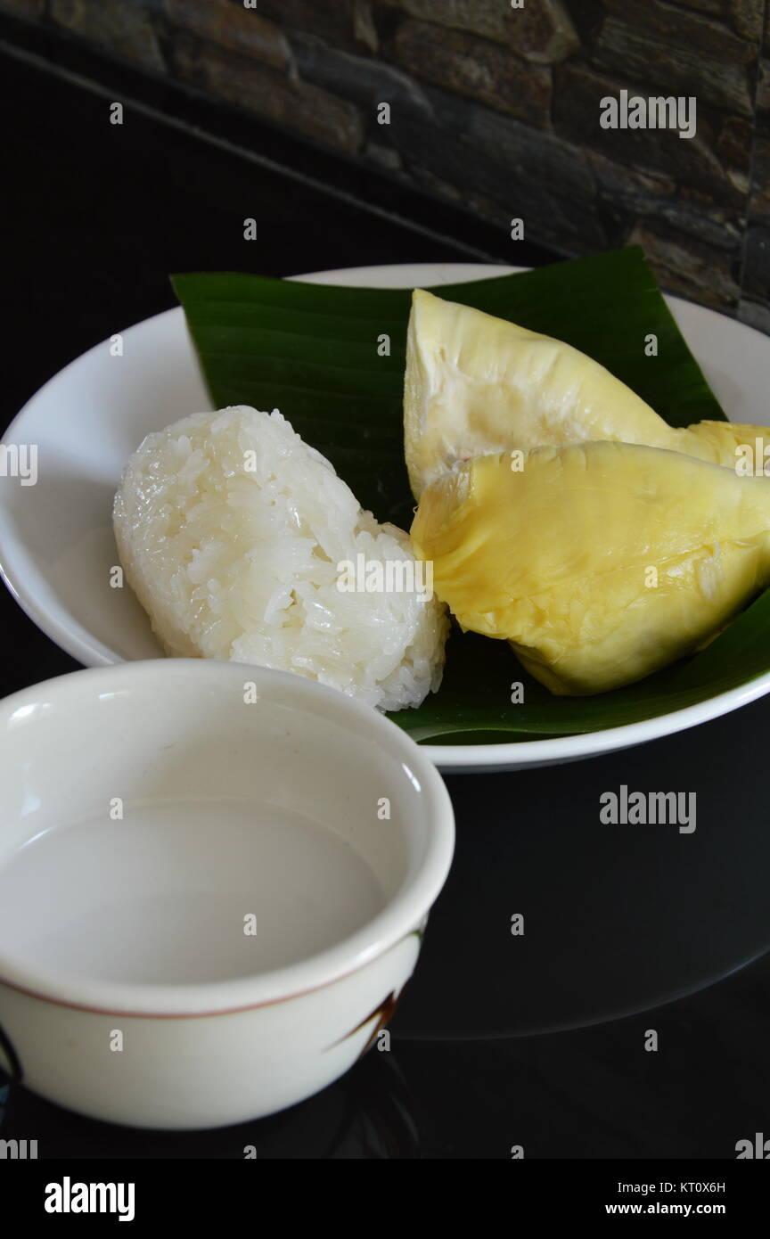 Riz gluant au durian Banque de photographies et d’images à haute ...