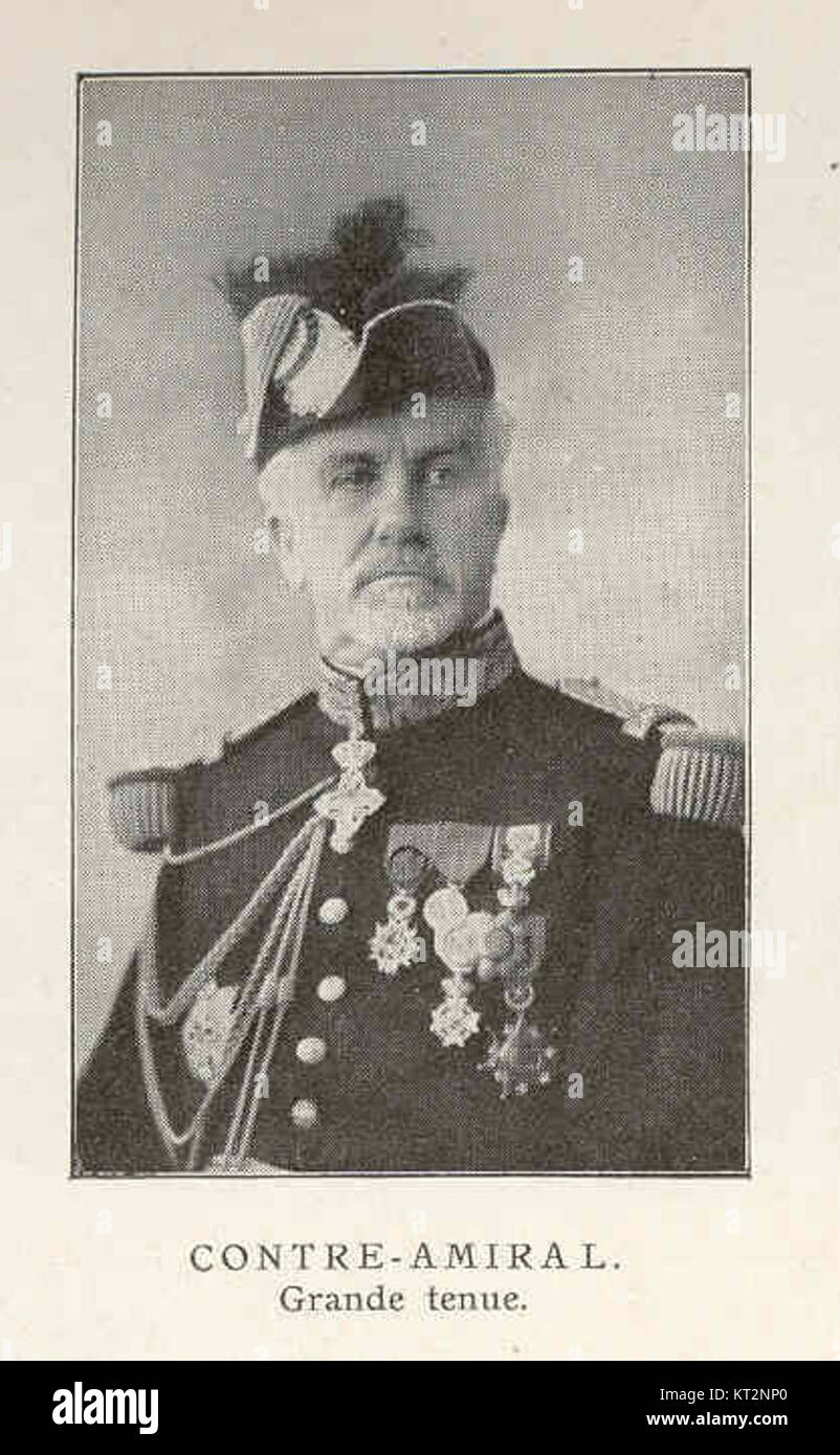 Cette image représente un contre-amiral français (contre-amiral) en ...