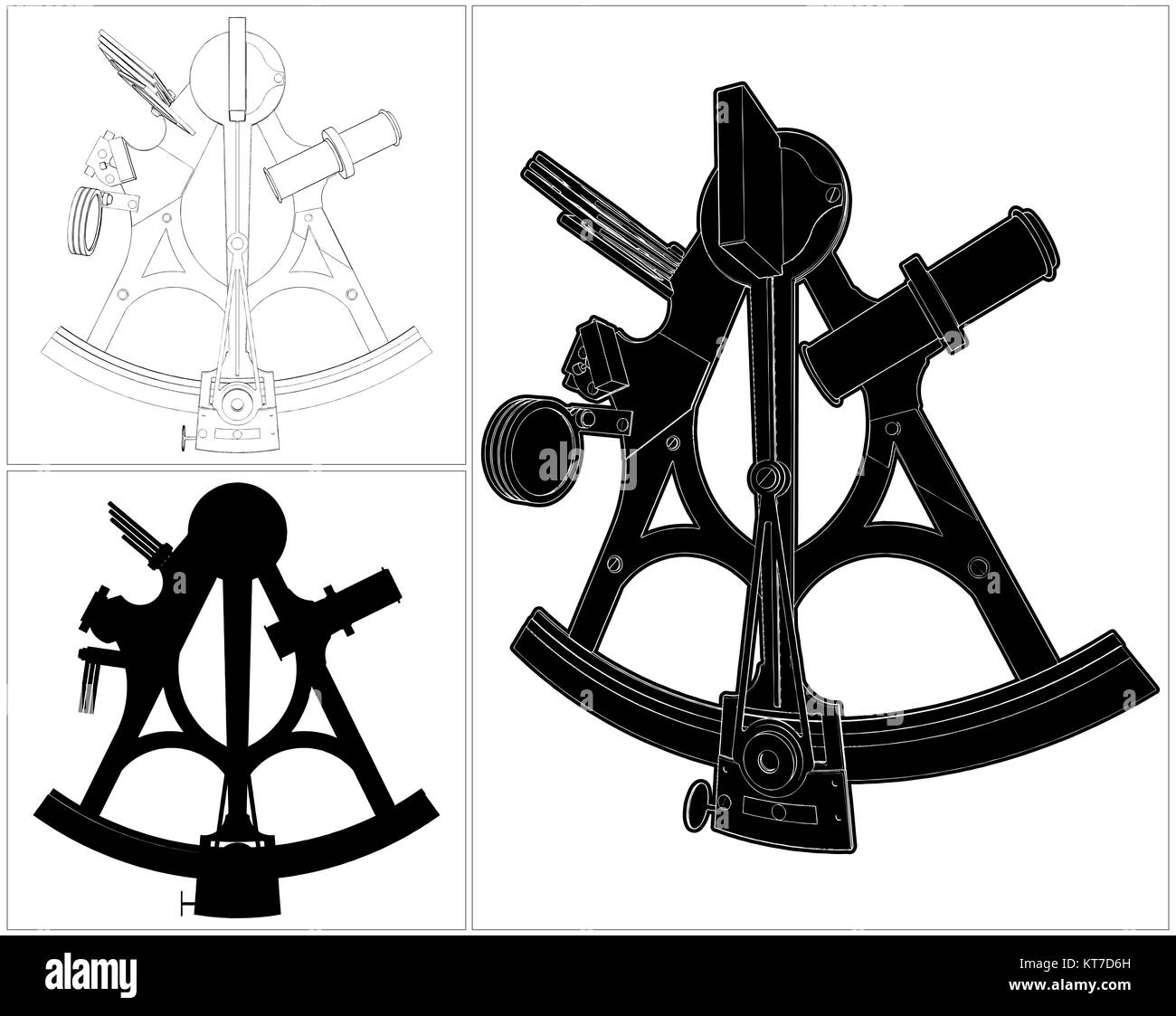 Sextant map Banque de photographies et d’images à haute résolution - Alamy