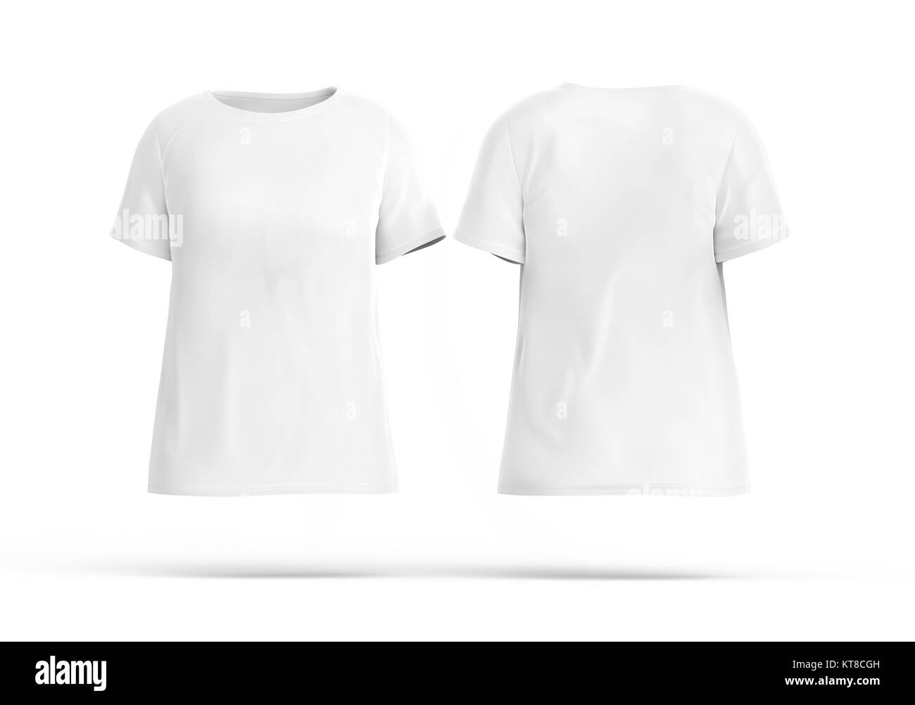 Crew Neck immersive, tissu blanc vierge modèle pour femmes avec modèle ...