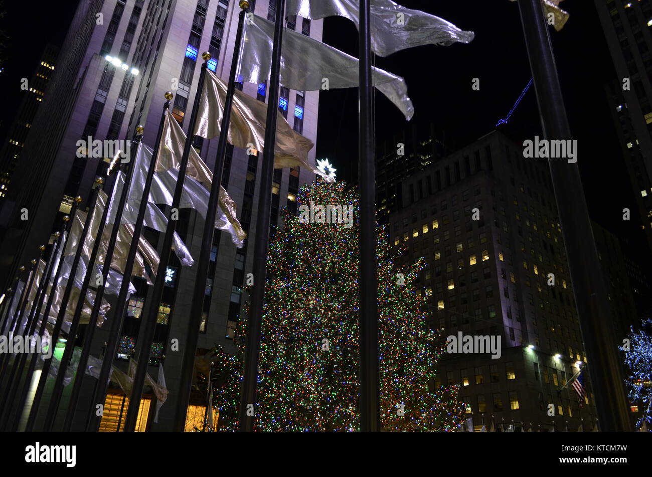 Arbre généalogique du Rockefeller Center Photo Stock - Alamy