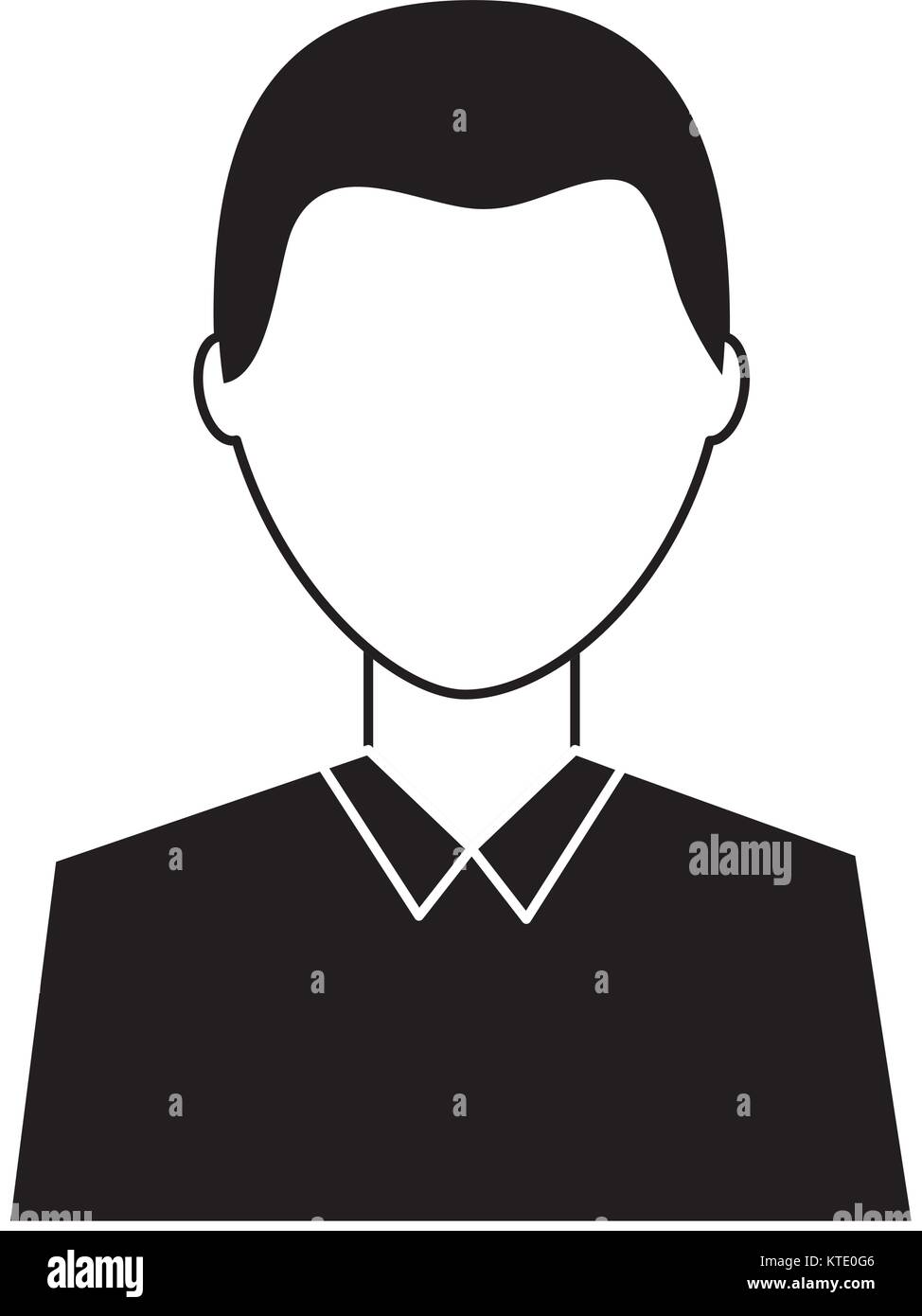 L'homme mâle caractère avatar face portrait cartoon vector illustration ...