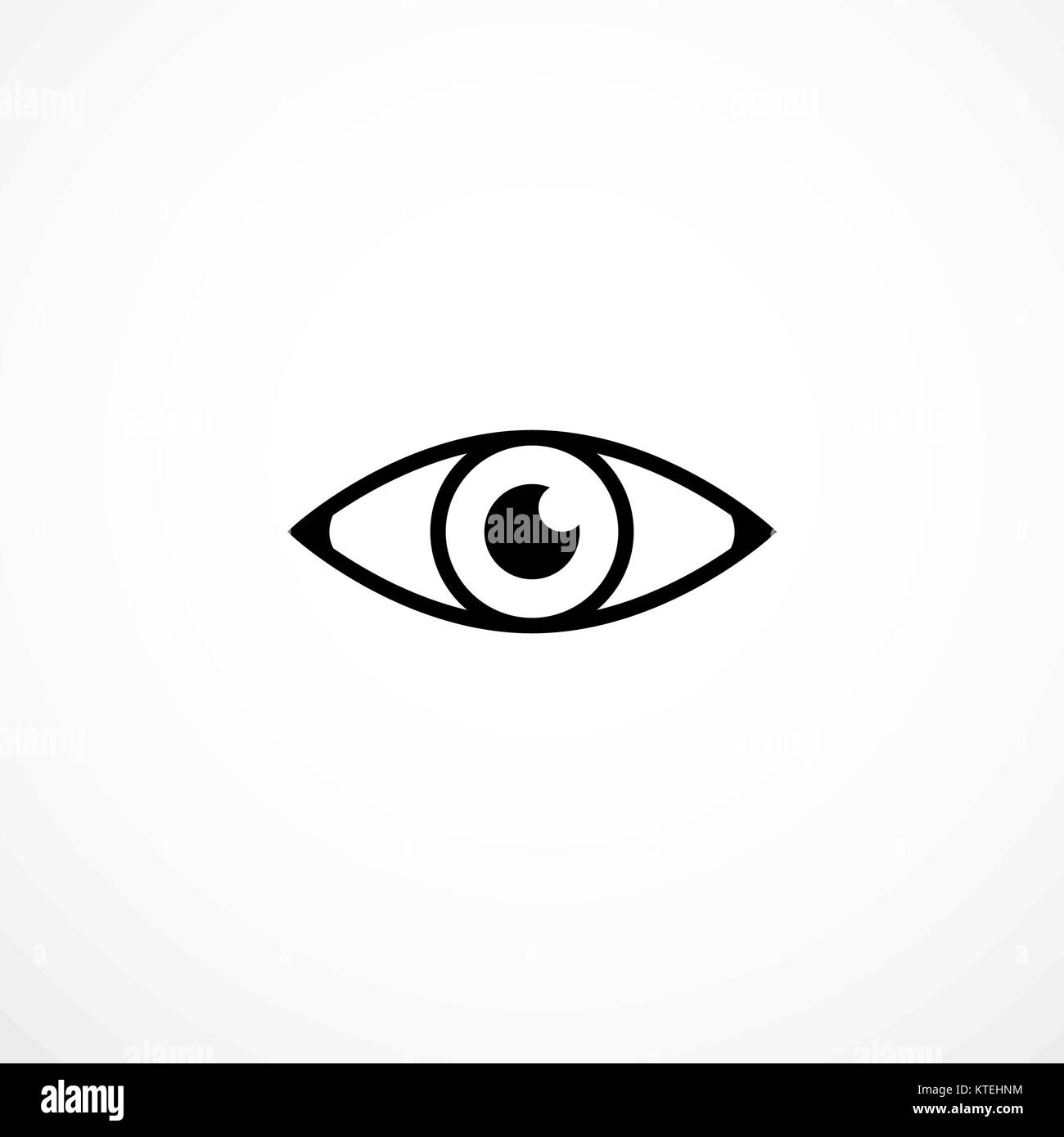 Forme d'un oeil Banque d'images noir et blanc - Alamy