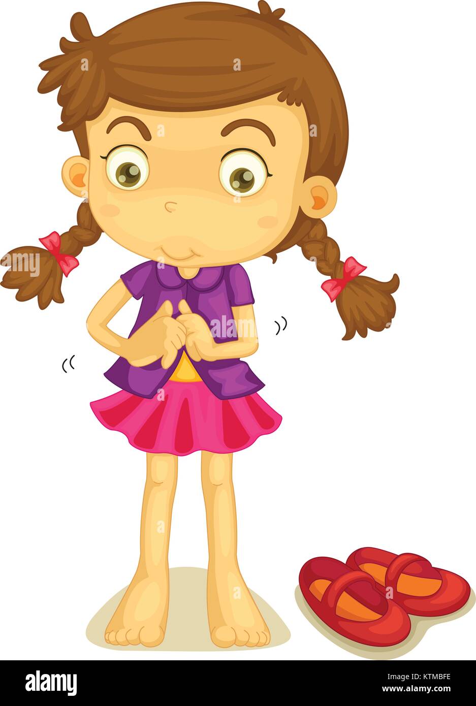 Illustration d'une fille s'habiller Vecteurs Et Illustration, Image ...