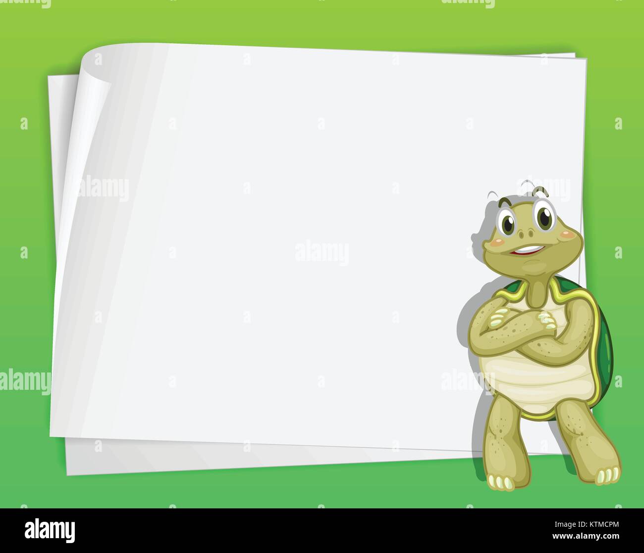 Feuille de tortue Banque d'images vectorielles - Alamy