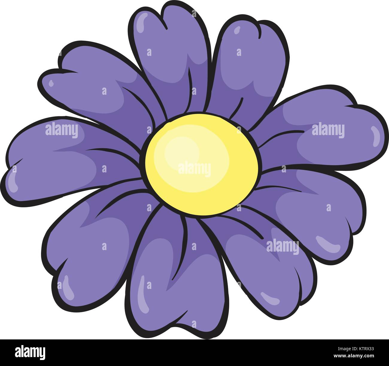 Illustration d'un dessin violet sur fond blanc Image Vectorielle Stock ...