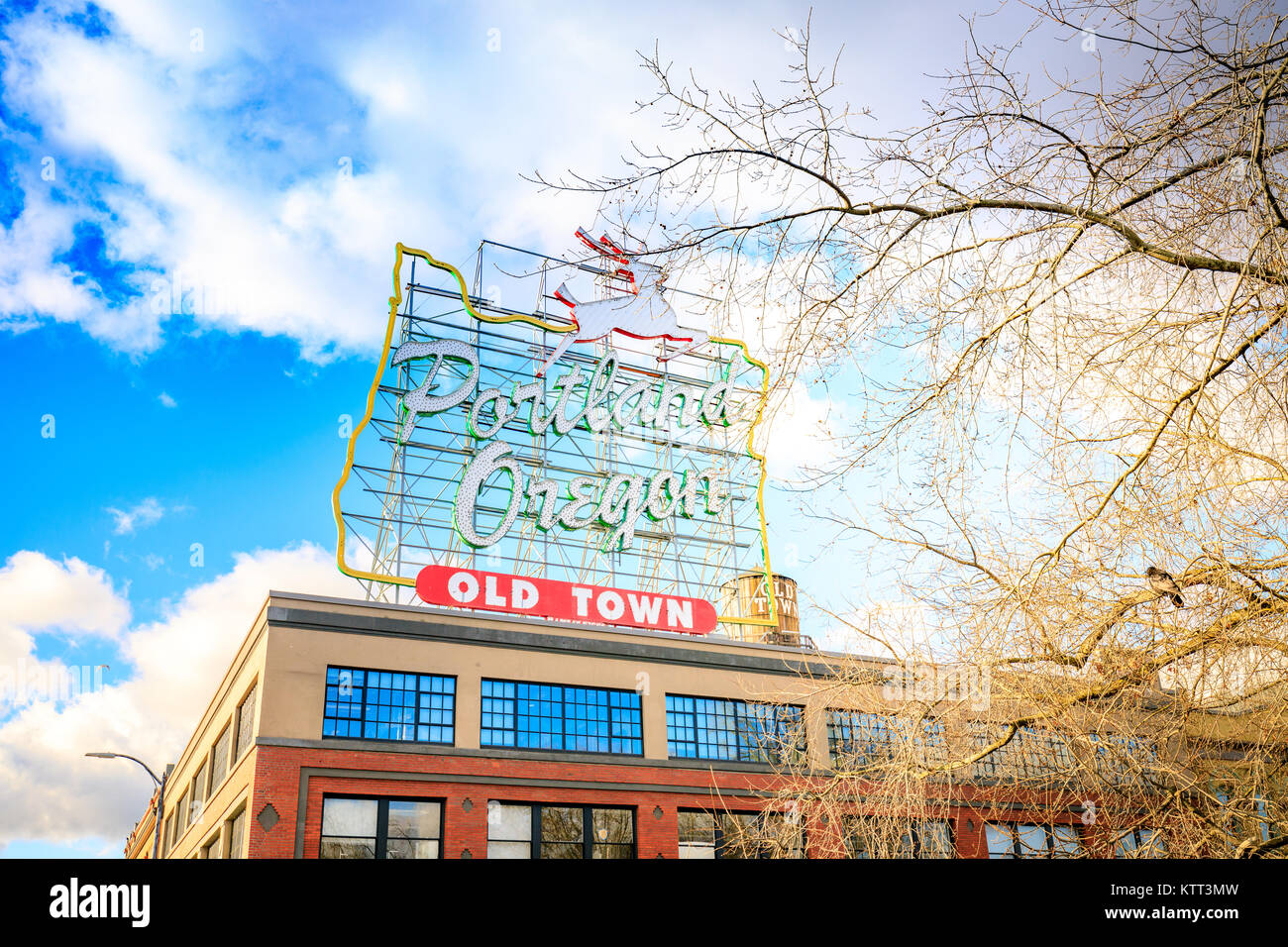 White stag sign Banque de photographies et d’images à haute résolution ...