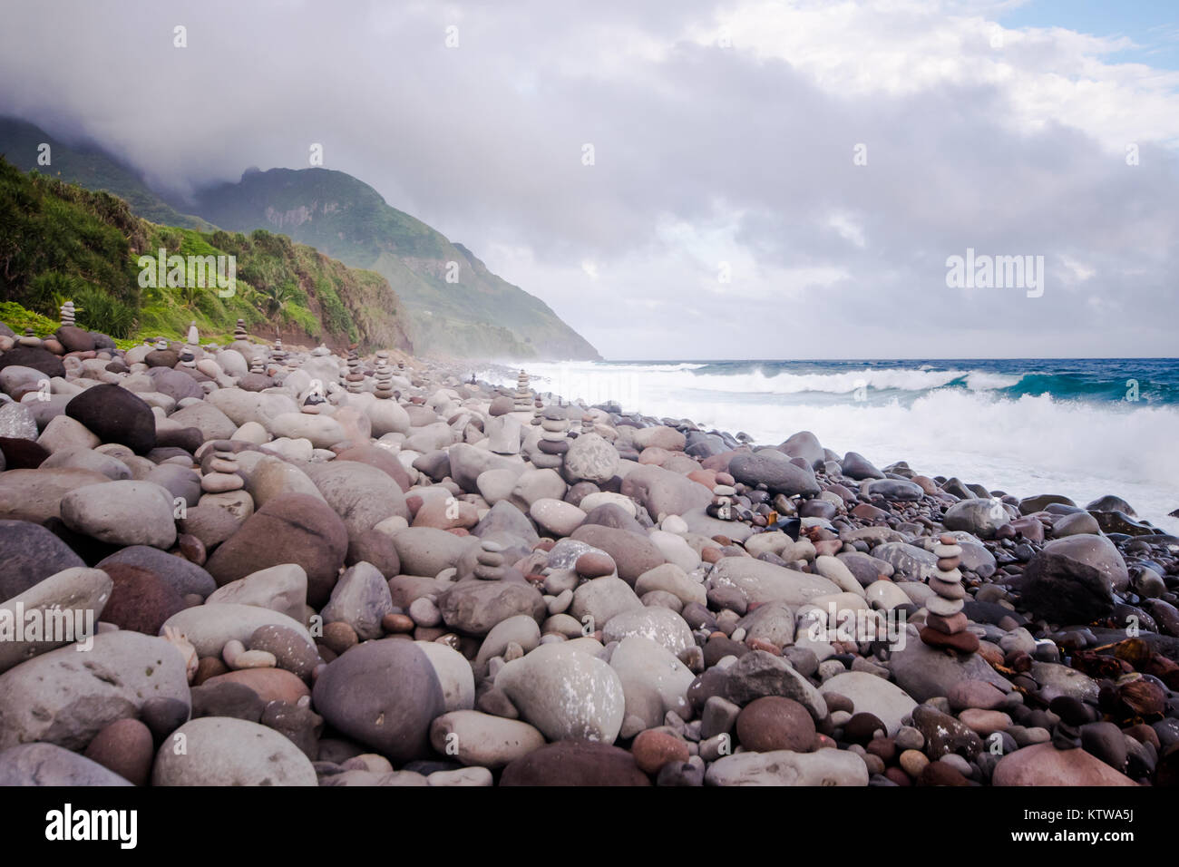 Valugan beach boulder, Batanes, Philippines Photo Stock - Alamy