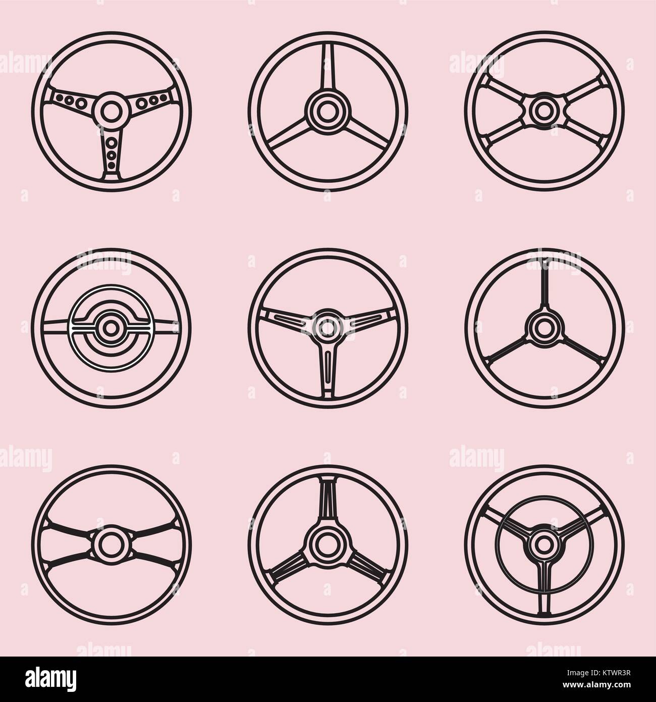 Volant ou volant Banque d'images vectorielles - Alamy