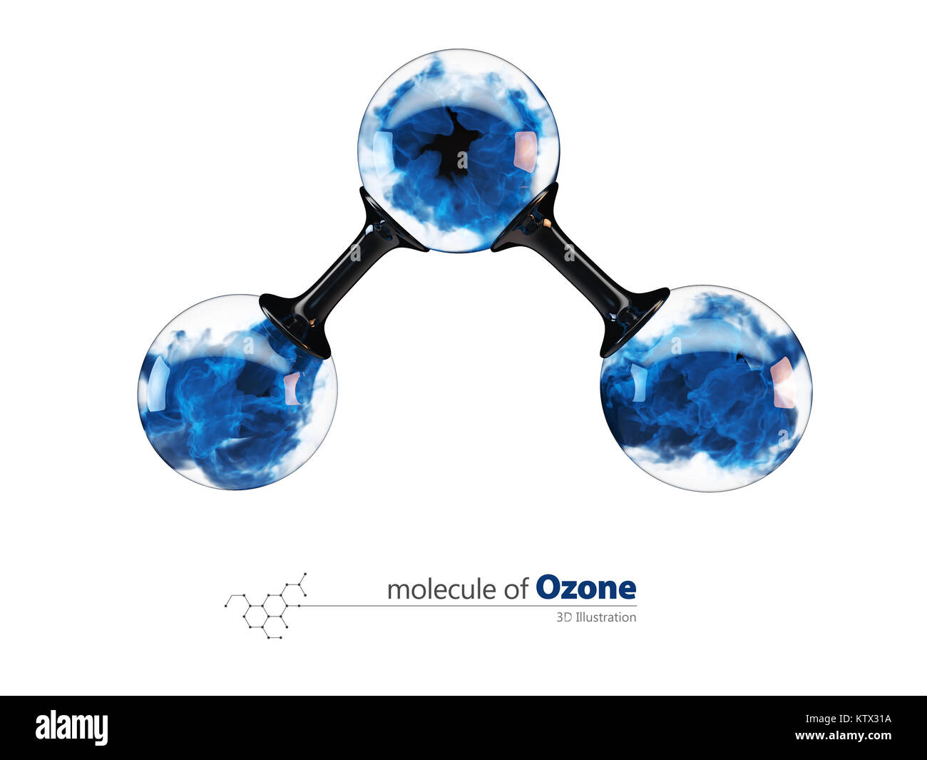 O3 molecule 3d Banque de photographies et d’images à haute résolution ...