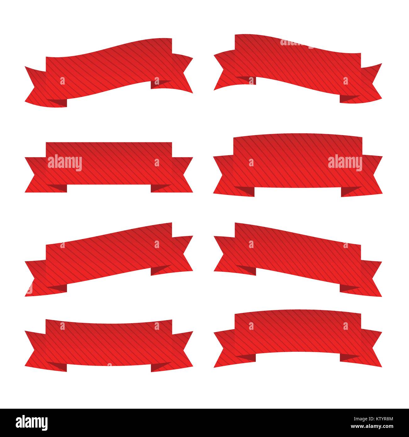 Scroll red ribbon Banque de photographies et d’images à haute ...