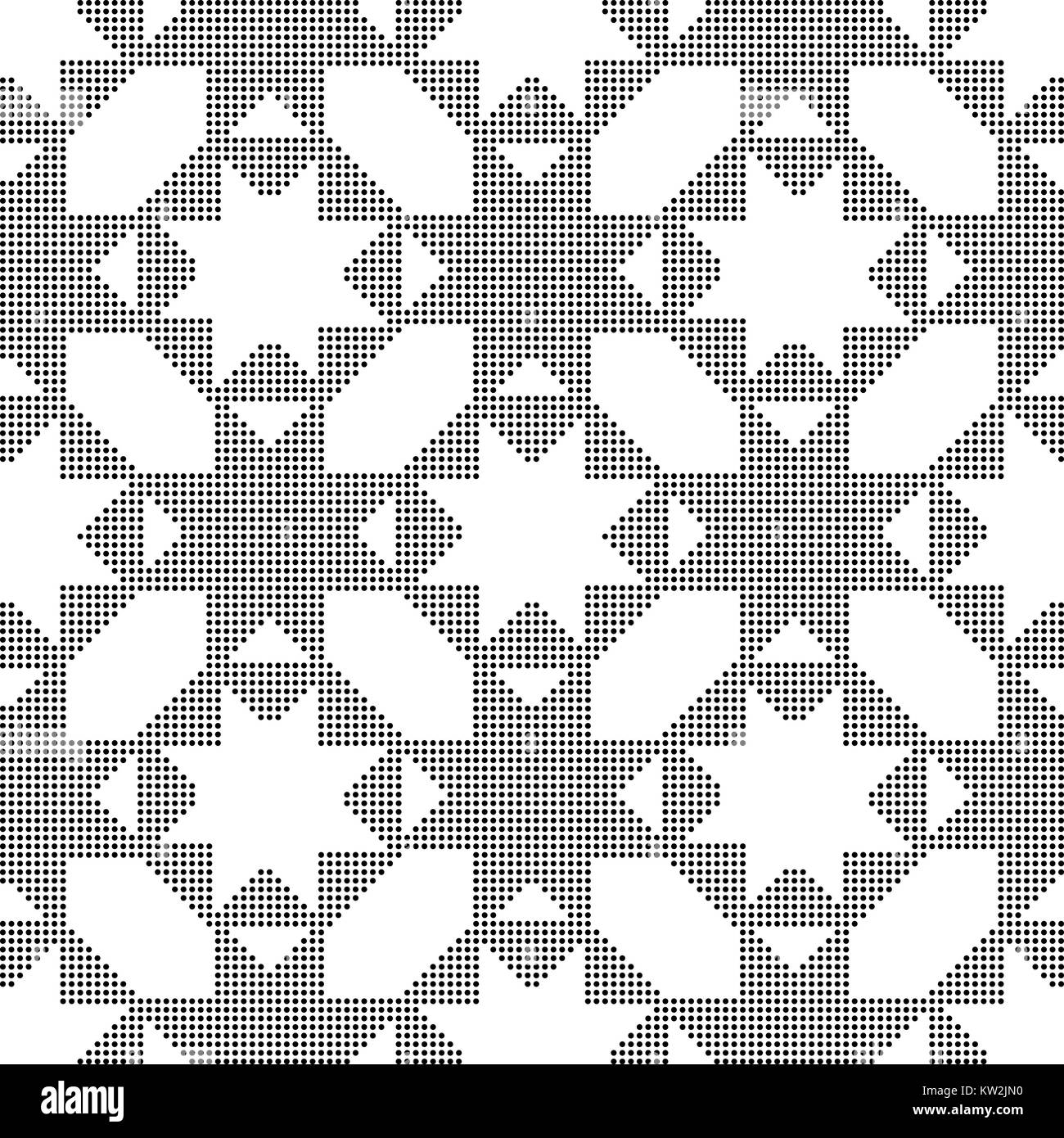 Ronde demi-teinte de fond transparent noir croix étoile octogonale ...