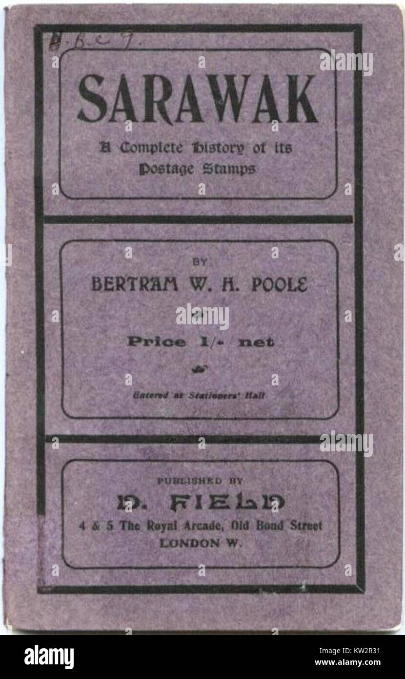 Sarawak est une région de Malaisie, avec le travail de Bertram Poole ...