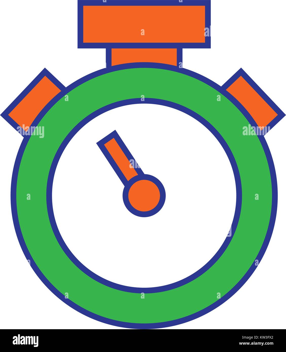 Couleur de l'objet complet chronomètre pour connaître l'heure mesurer ...