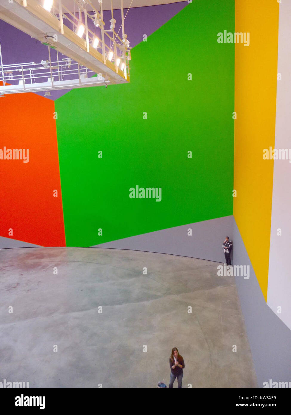 Ce dessin mural de sol LeWitt, intitulé 'formes géométriques', est ...