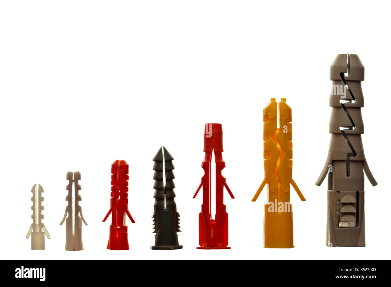 Chevilles dans différents types et dimensions Photo Stock - Alamy