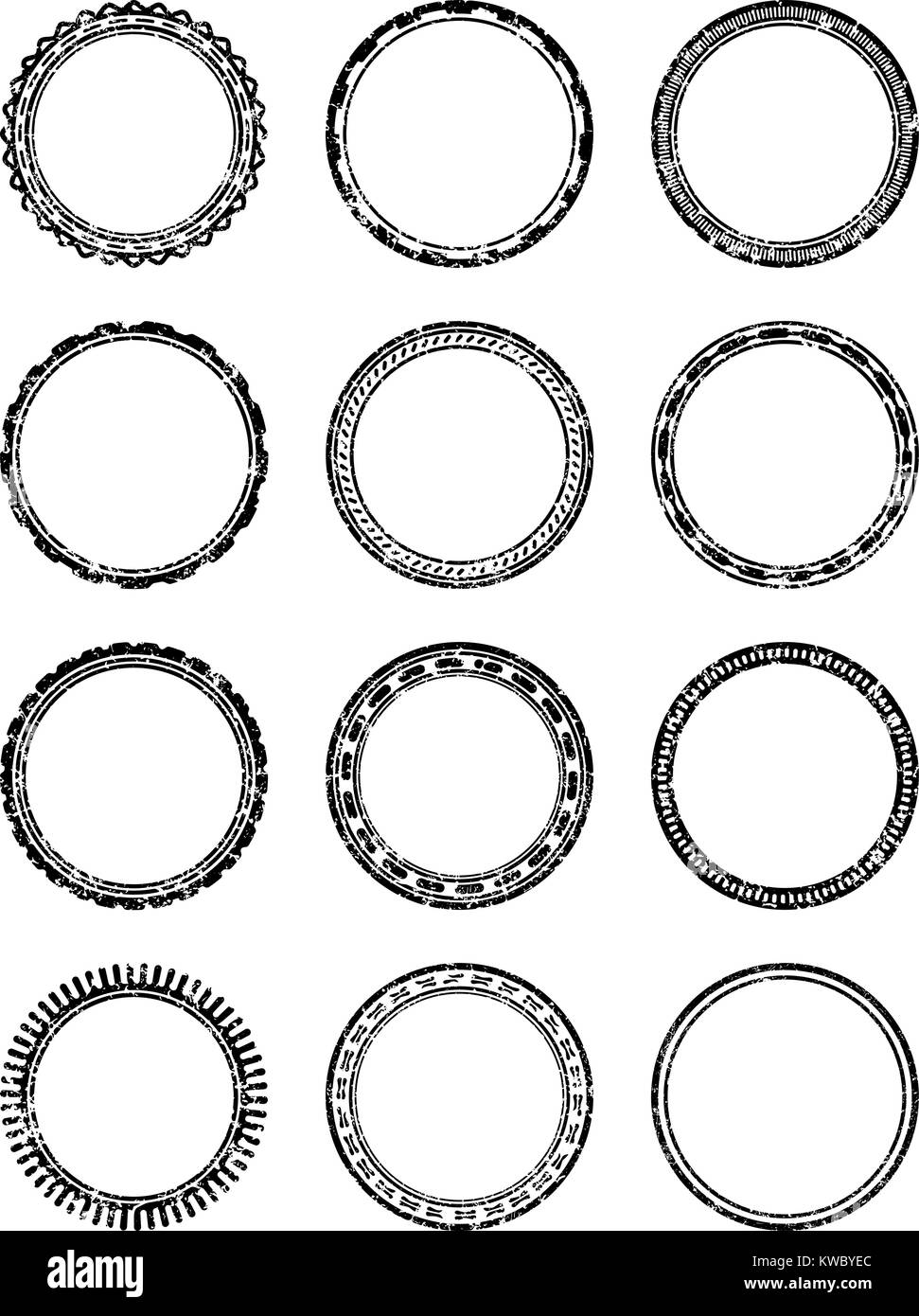 Ensemble de dizaines de modèles de vector grunge rubber stamps Image ...