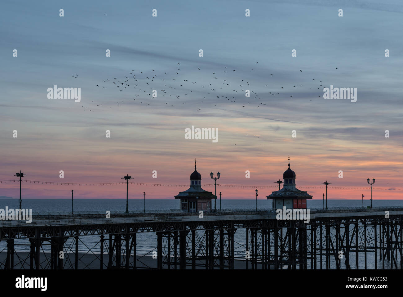 Blackpool sunset Banque de photographies et d’images à haute résolution ...